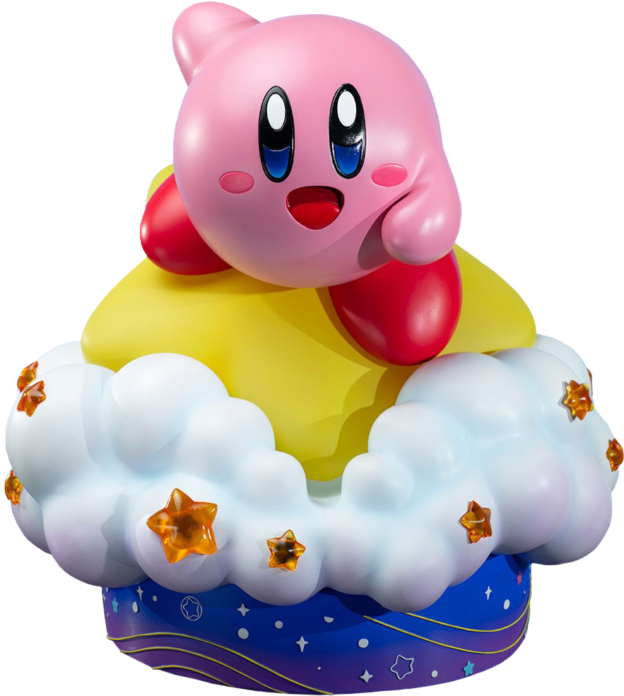 Warp Star Kirby 12” Statue - Kirby Clipart - Large Size Png Image - PikPng