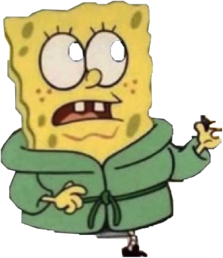 Spongebob Sticker Clipart - Large Size Png Image - PikPng