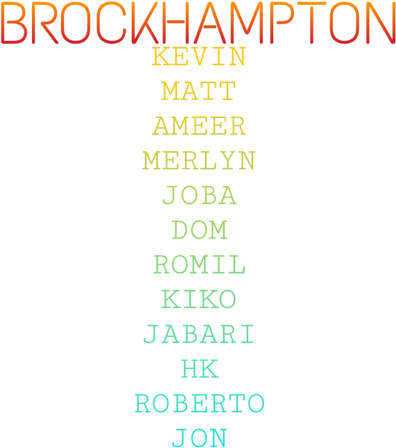 Brockhampton , Png Download - Poster Clipart - Large Size Png Image ...