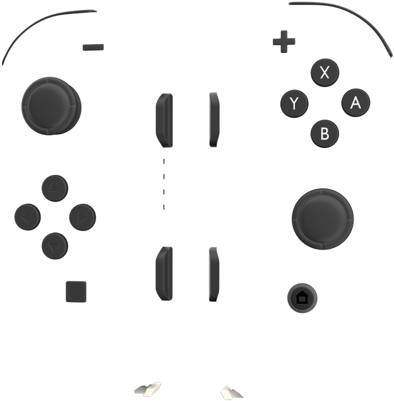 Nintendo Joy Cons Painted - Joy Cons Clipart - Large Size Png Image ...