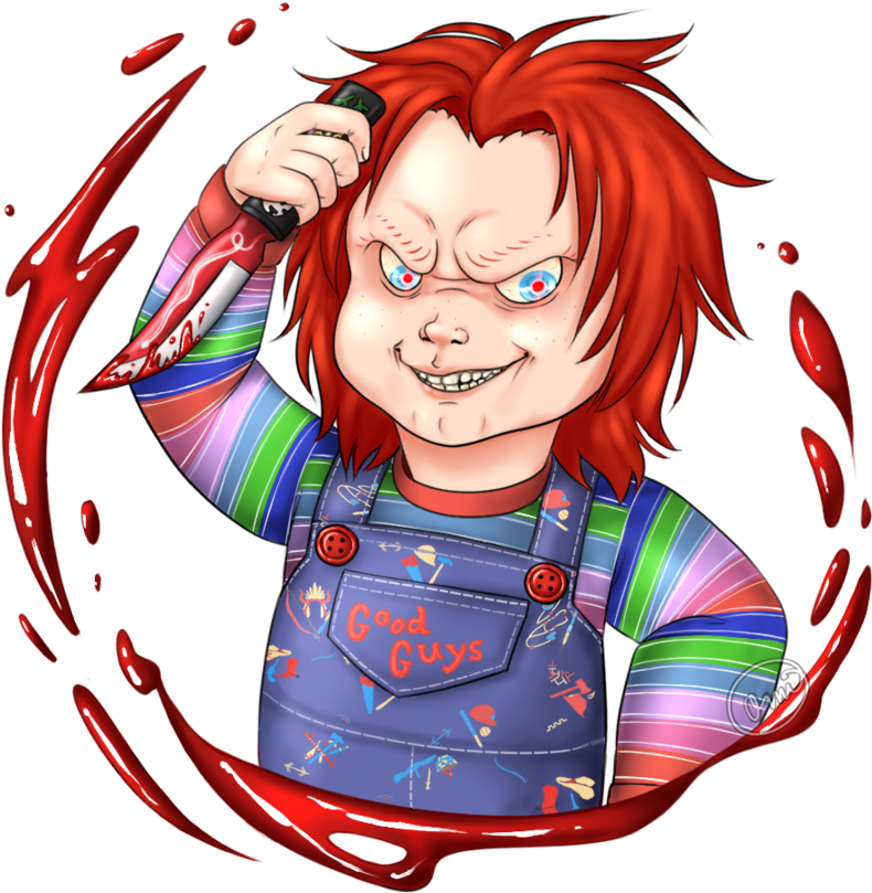 Chucky Drawing Childs Play - Cartoon Clipart - Large Size Png Image ...