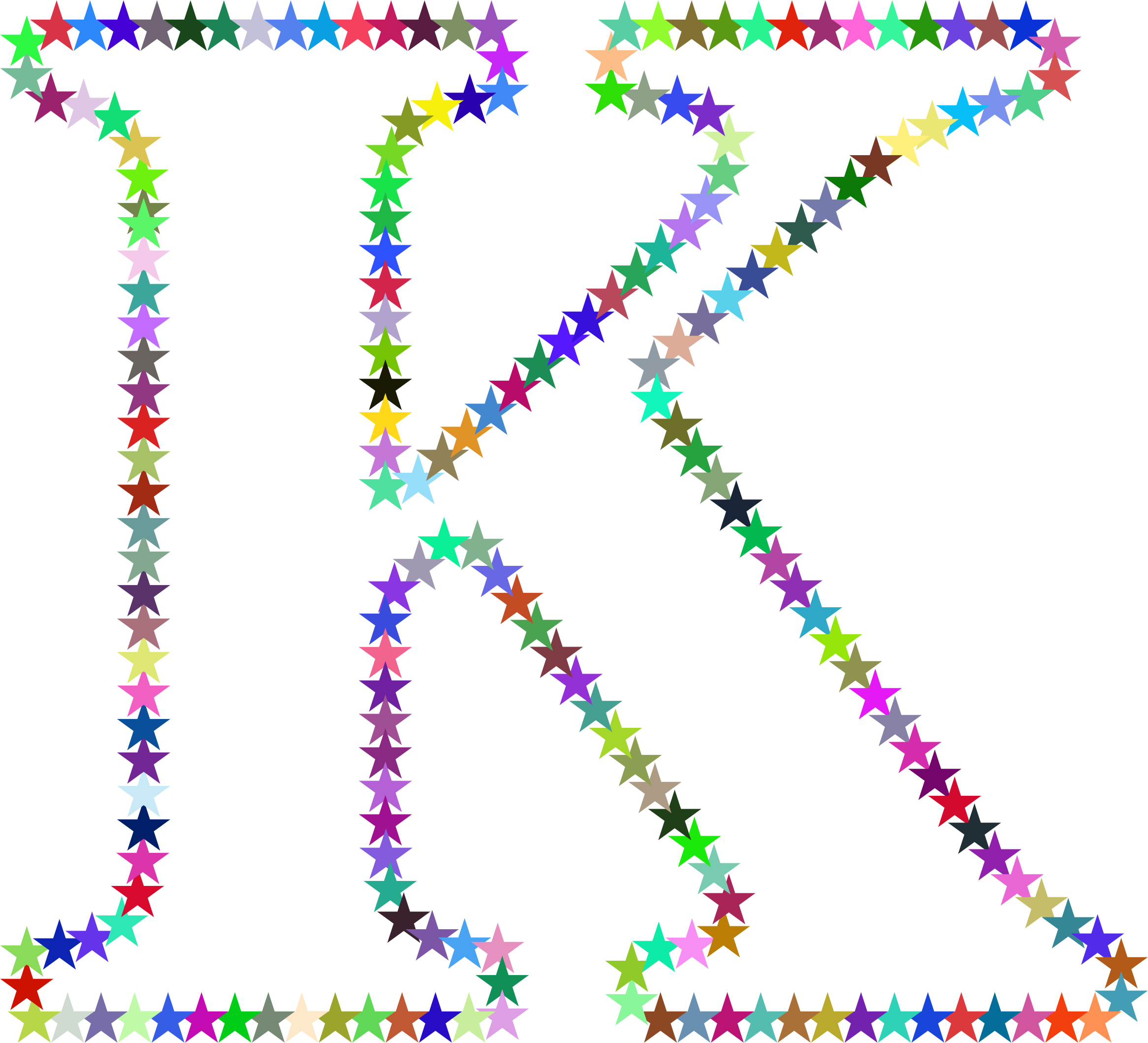 This Free Icons Png Design Of K Stars - Letter K With Stars Clipart ...