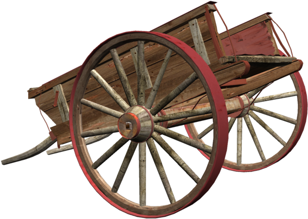 Wagon Png - Wooden Cart Png Clipart - Large Size Png Image - PikPng
