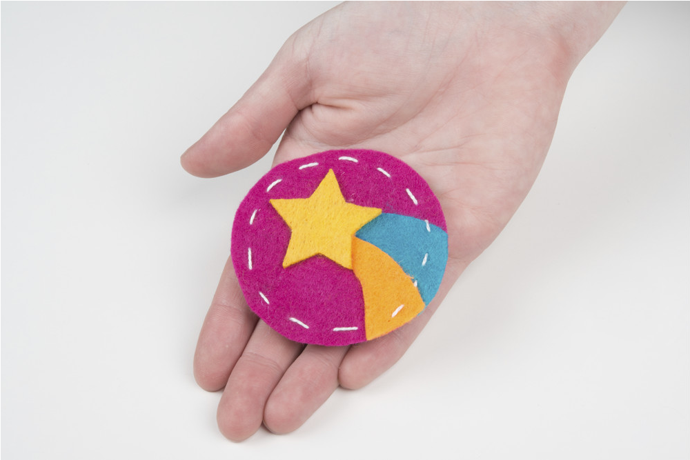 In This Project, We'll Create A Wearable Pin Using - Star Clipart ...