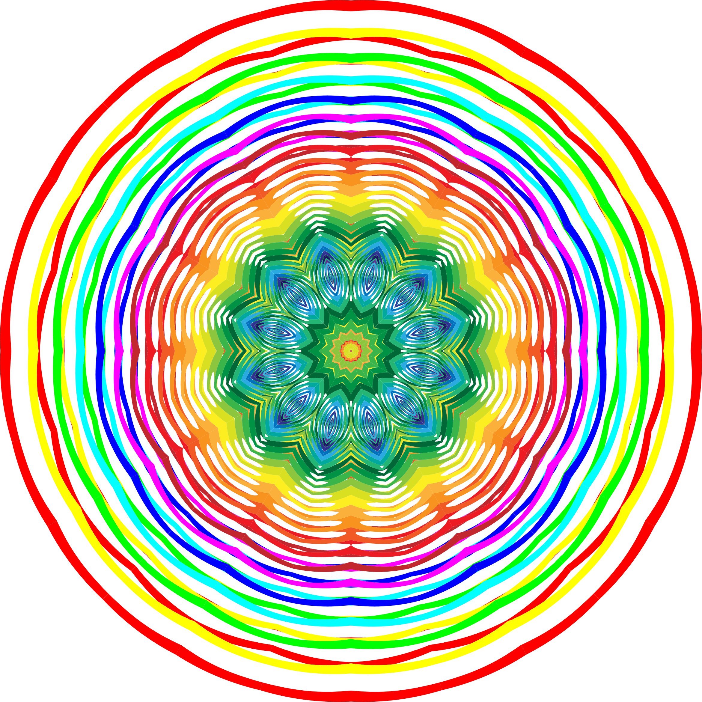Color Burst Clipart 3 By Jonathan - Mandalas Para Afastar Energias ...