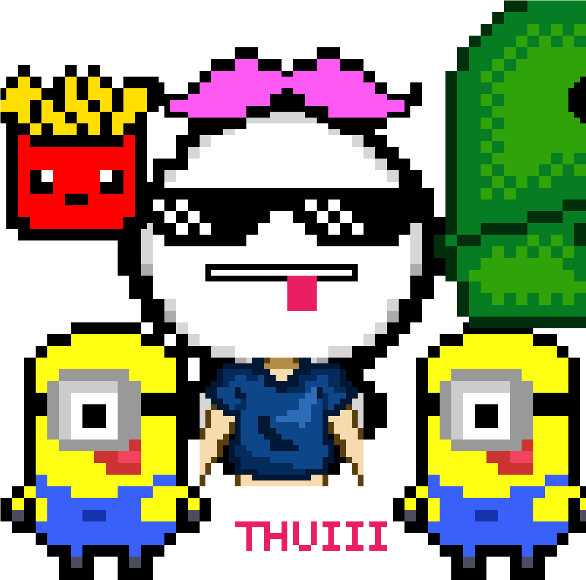 Thug Life - Minions Clipart - Large Size Png Image - PikPng