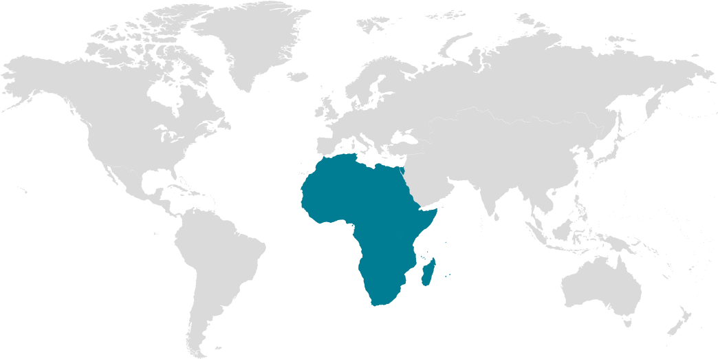 Map Of Africa Png - Map Of World Grey Clipart - Large Size Png Image ...