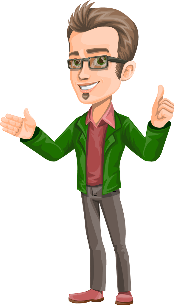 Thumbs Up Vector Png Download - Man Cartoon Character Png Clipart ...