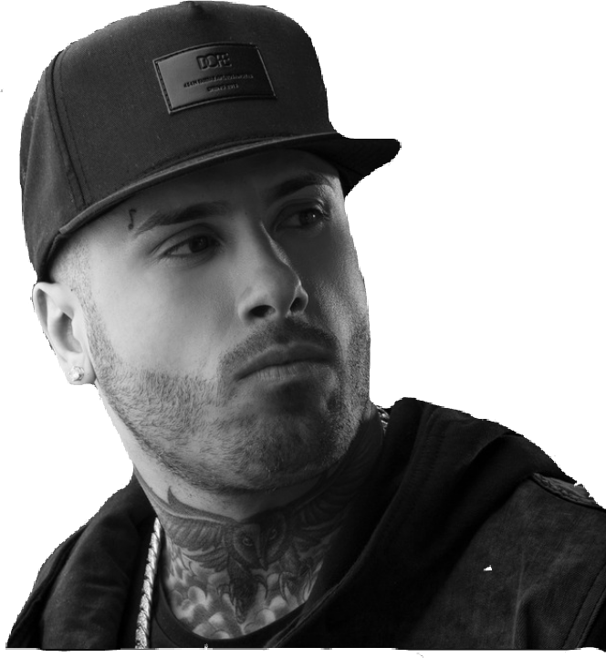 #nickyjam - Nicky Jam Black And White Clipart - Large Size Png Image ...