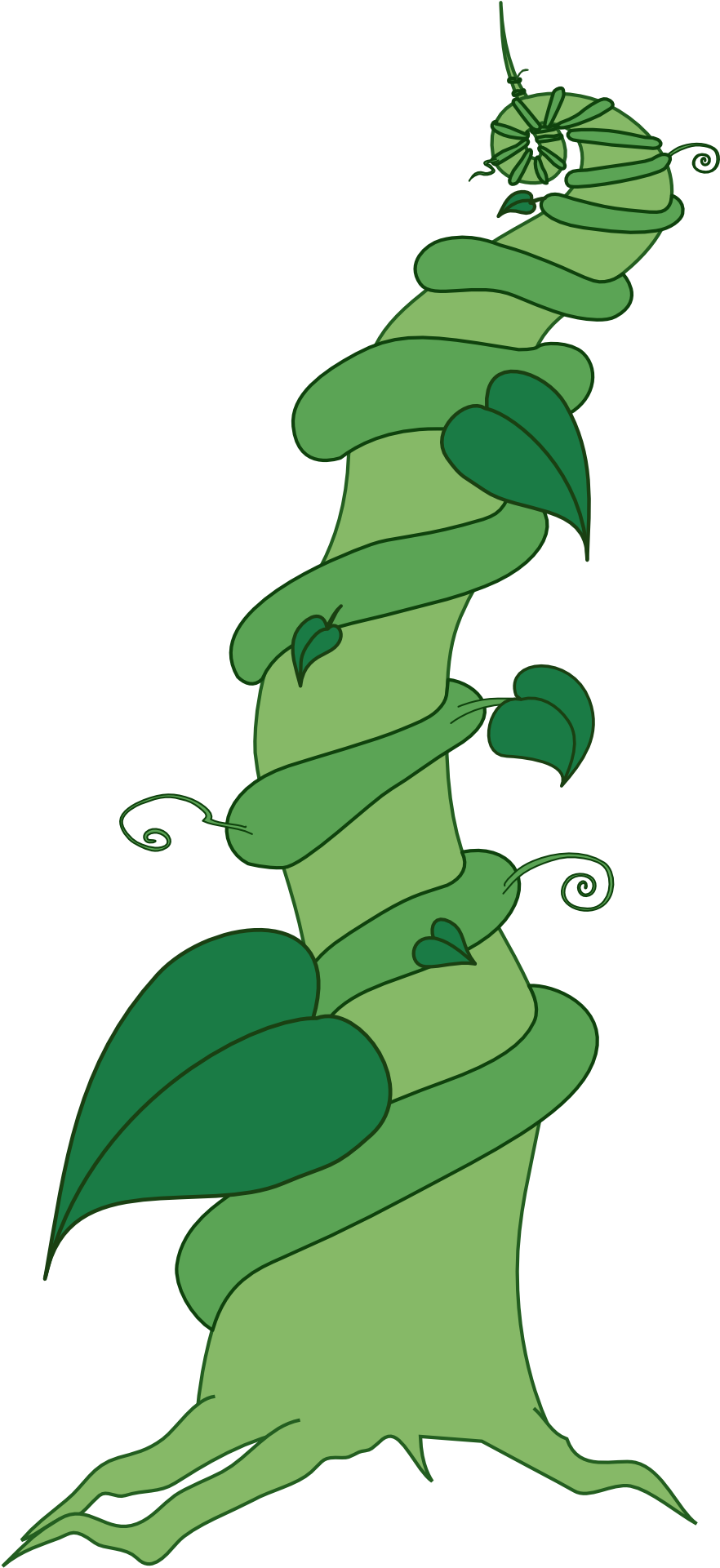 Beanstalk Plant Vegetable Fat - Beanstalk Clipart - Png Download ...