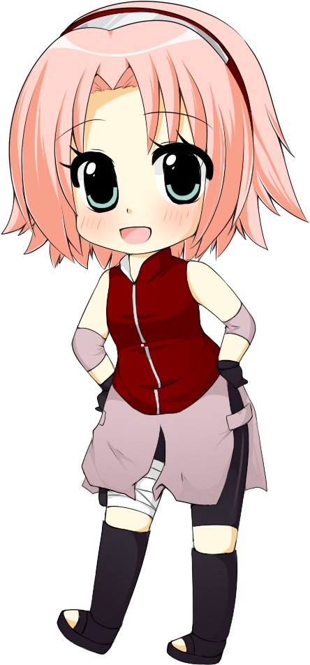 Cute Sakura Haruno Chibi Photo - Ryota Miyagi Clipart - Large Size Png ...
