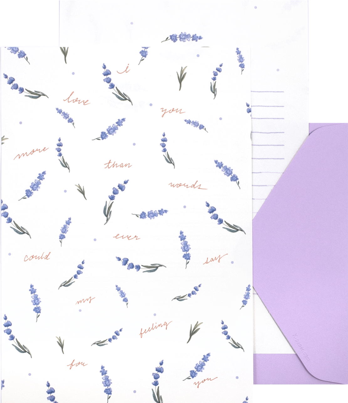 Lavender Letter - Paper Clipart - Large Size Png Image - PikPng