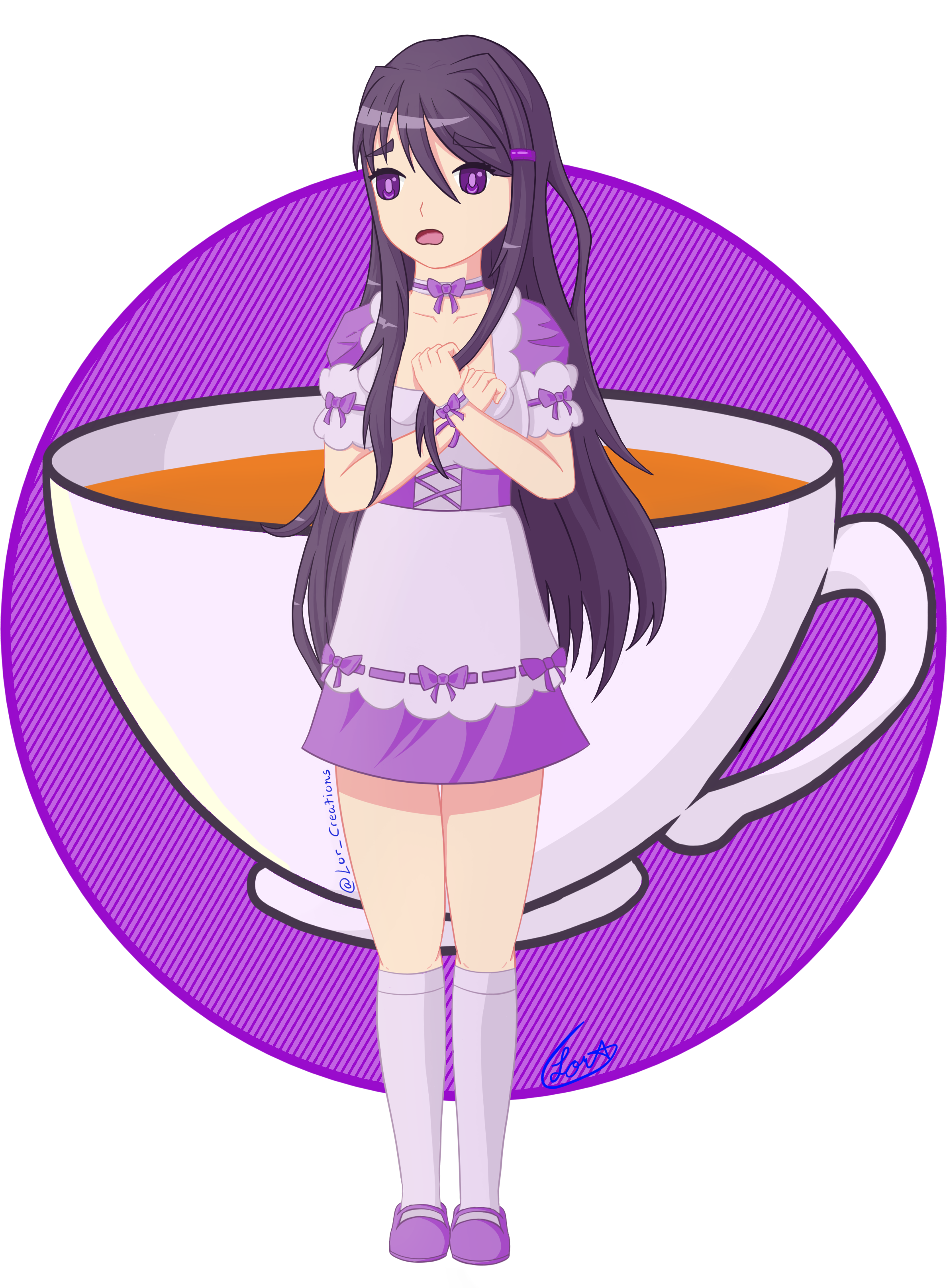 Oc Fanart[oc Fanart] Doki Doki Maid Club - Cartoon Clipart - Large Size ...