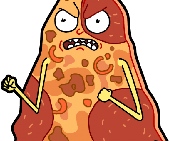 Rick And Morty Clipart Buff - Pepperoni Pizza Slice Png Transparent Png ...