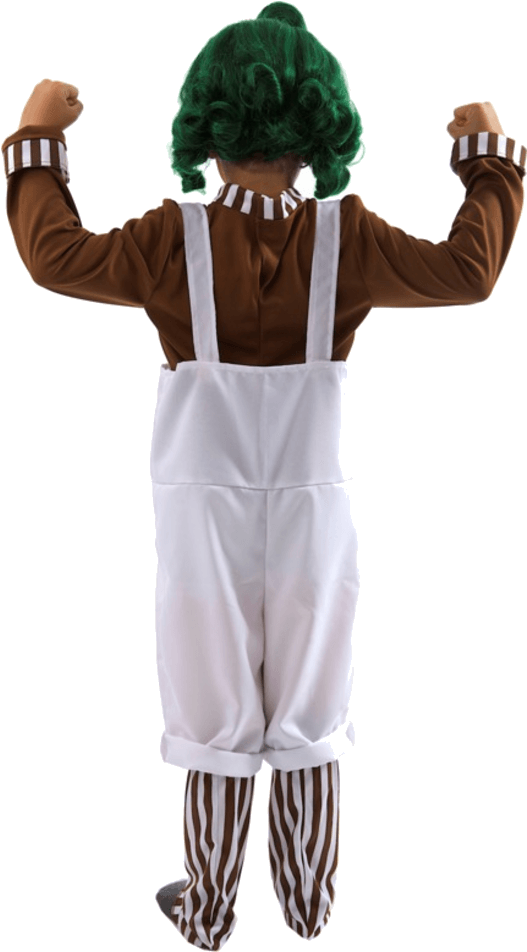 Kids Oompa Loompa Costume - Plush Clipart - Large Size Png Image - PikPng