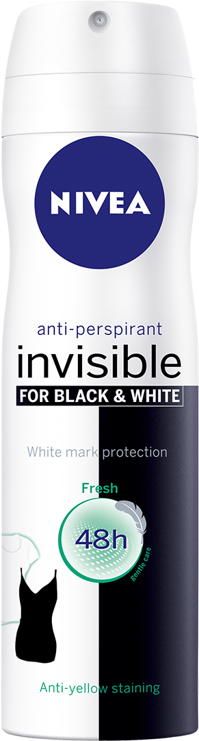 Nivea Invisible Black And White Spray Clipart - Large Size Png Image ...