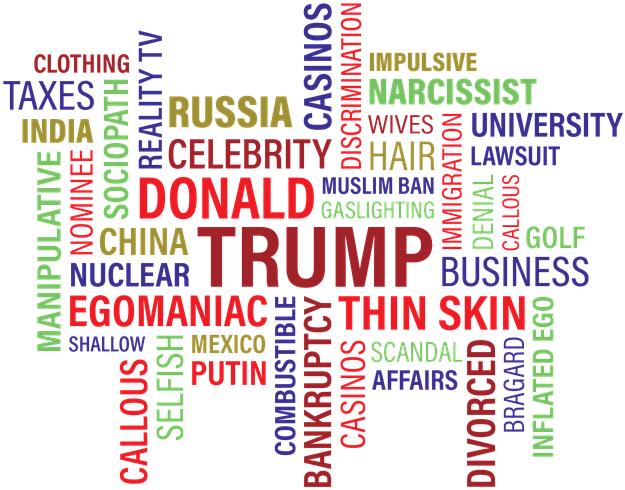 Trump Word Cloud Clipart - Large Size Png Image - PikPng