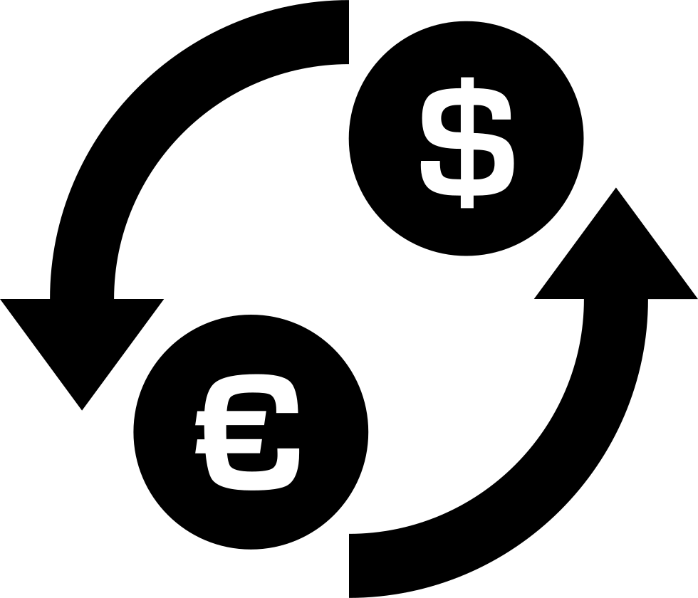 Money Exchange Dollar Euro Symbol Comments Euro To Dollar Icon
