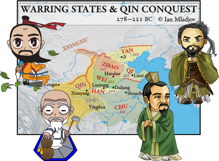 Warring States Of China Map Clipart - Large Size Png Image - PikPng