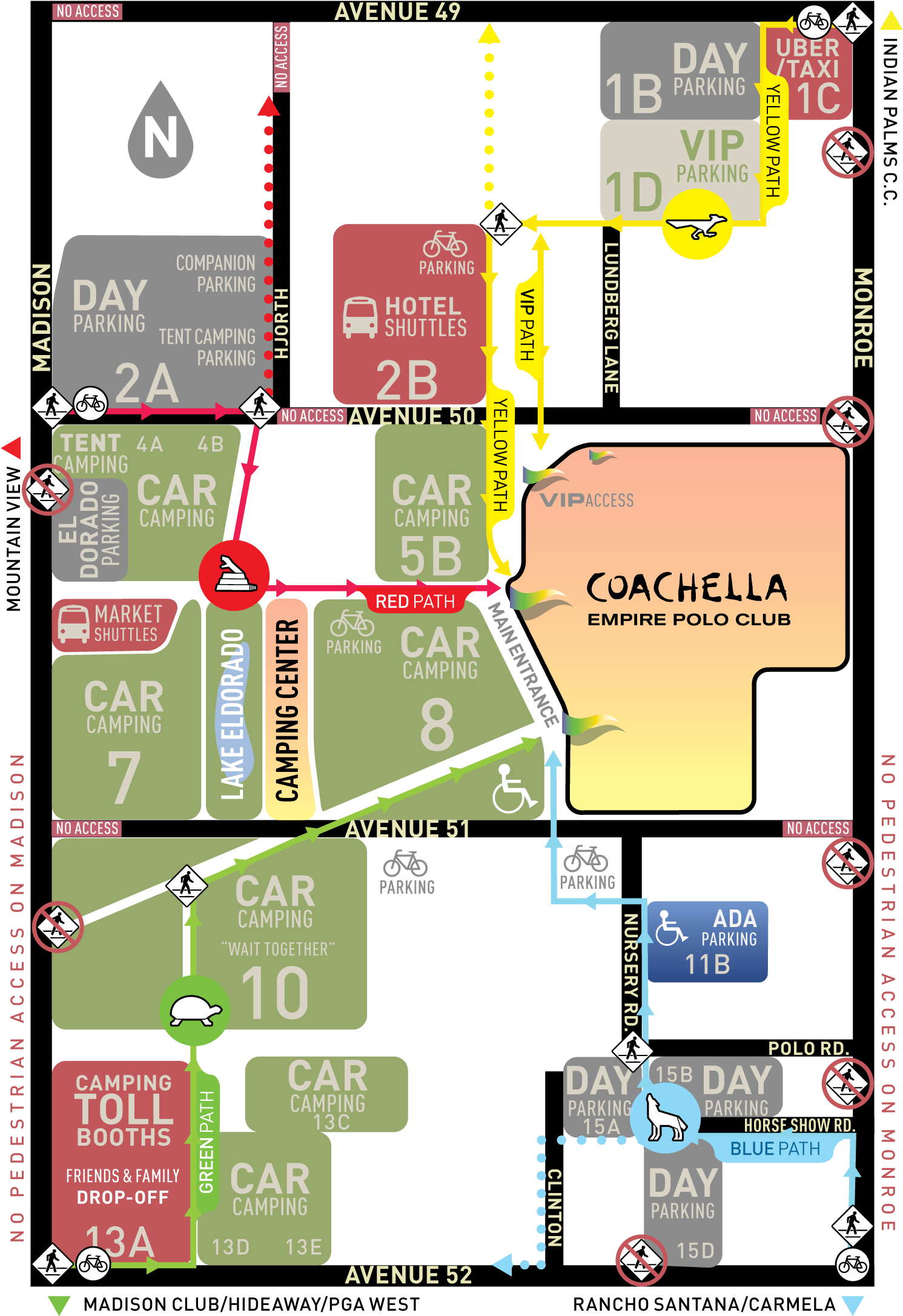 Venue Parking Camping Camping Center Directions - Coachella Stage Map ...