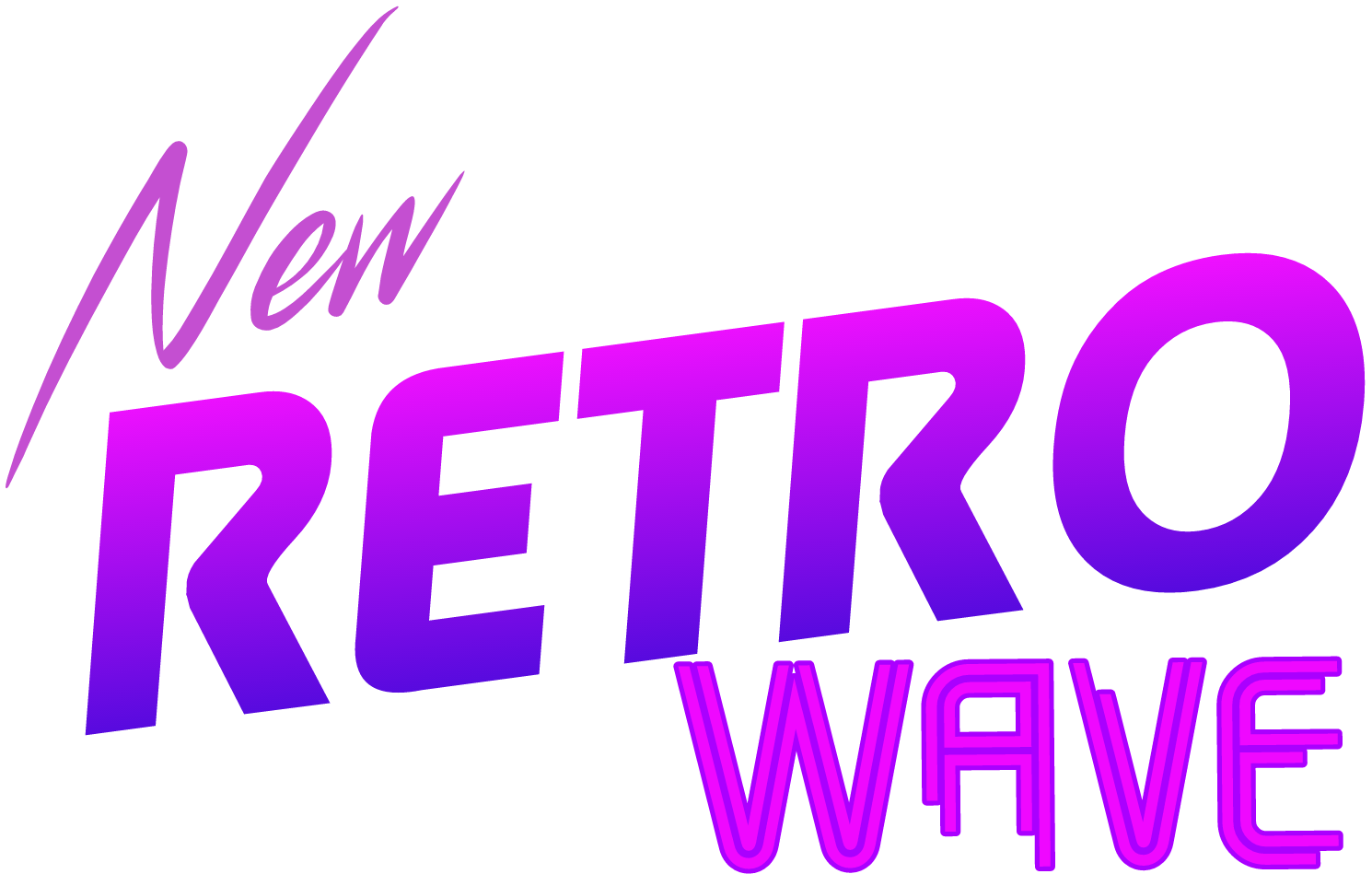 Download Retro Retrowave Font Aesthetic Vaporwave Png Sticker - Graphic ...