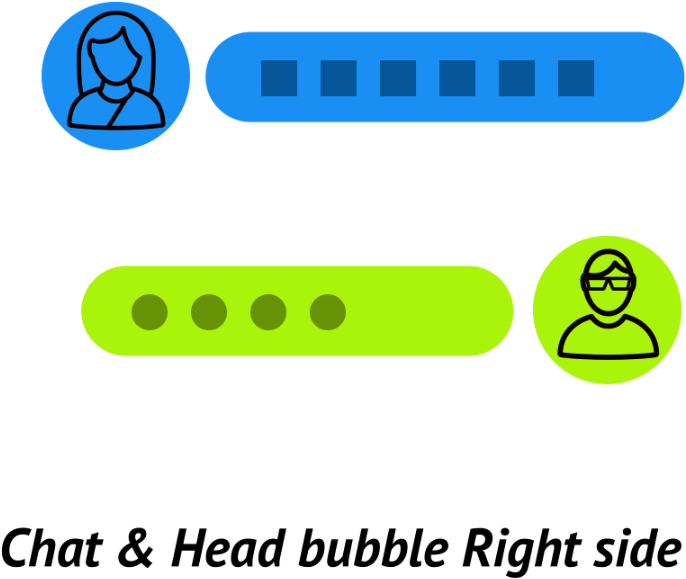 Chat Head Bubbles - Colorfulness Clipart - Large Size Png Image - PikPng