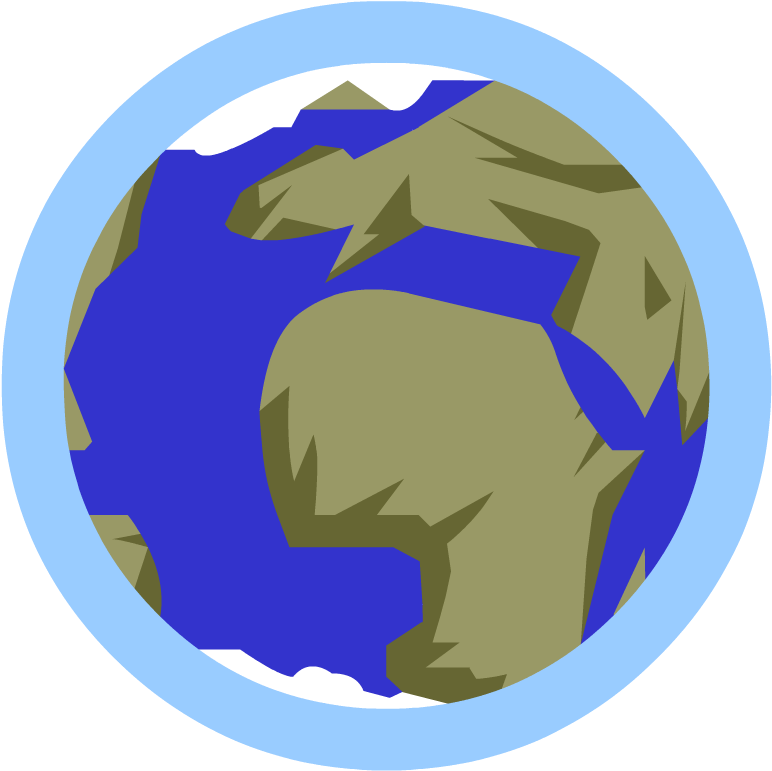 Earth Atmosphere Png - 8 Bit Earth Clipart - Large Size Png Image - PikPng