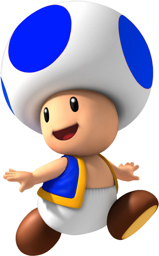 Blue Toad Png - Toad Mario Clipart - Large Size Png Image - PikPng