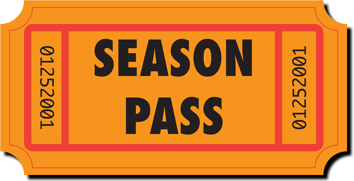 Season Pass- General Admission - Graphic Design Clipart - Large Size ...