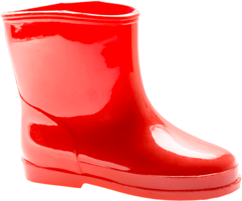 Red Childs Rain Boots Clipart - Large Size Png Image - PikPng