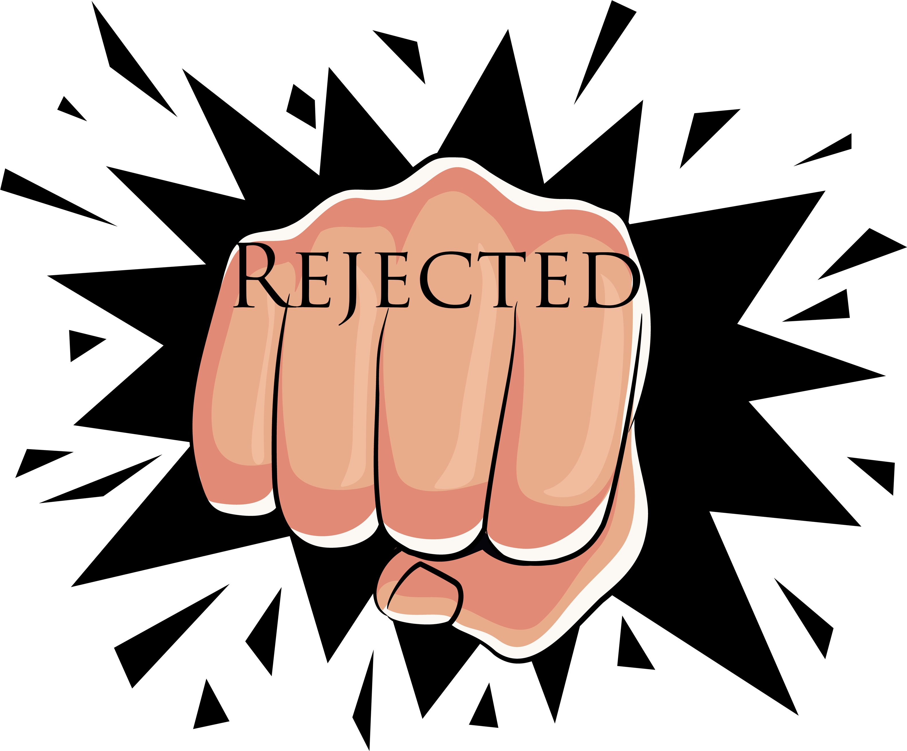 Rejected -five - Illustration Clipart - Large Size Png Image - PikPng