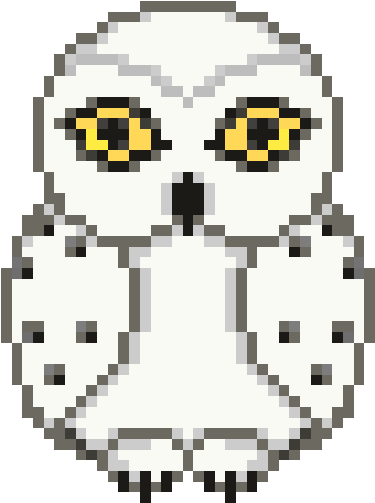 Hedwig - Hedwig Pixel Art Clipart - Large Size Png Image - PikPng