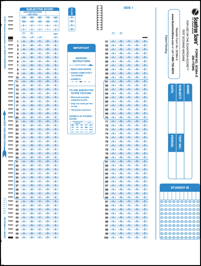 100 Scantron Clipart - Large Size Png Image - PikPng
