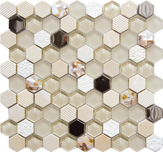 Hexa Mosa Beige Nacar Clipart - Large Size Png Image - PikPng