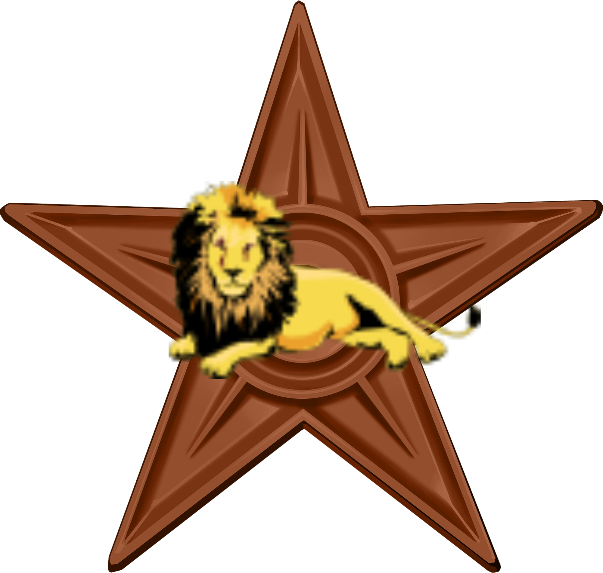 Original Barnstar Lion - Barnstar Clipart - Large Size Png Image - PikPng