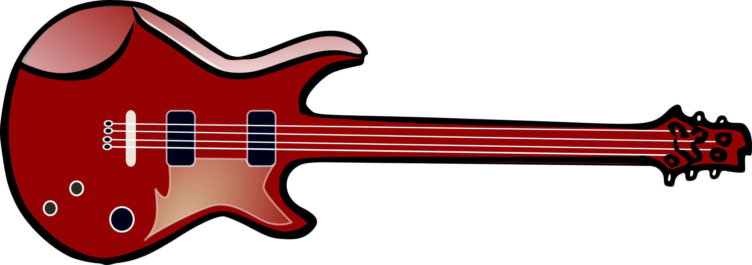 Bass Guitar Clipart Png Full Hd - Electric Guitar Clip Art Transparent ...