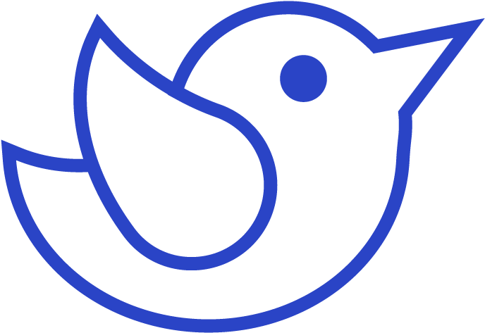 Outline Of Twitter Logo Clipart - Large Size Png Image - PikPng