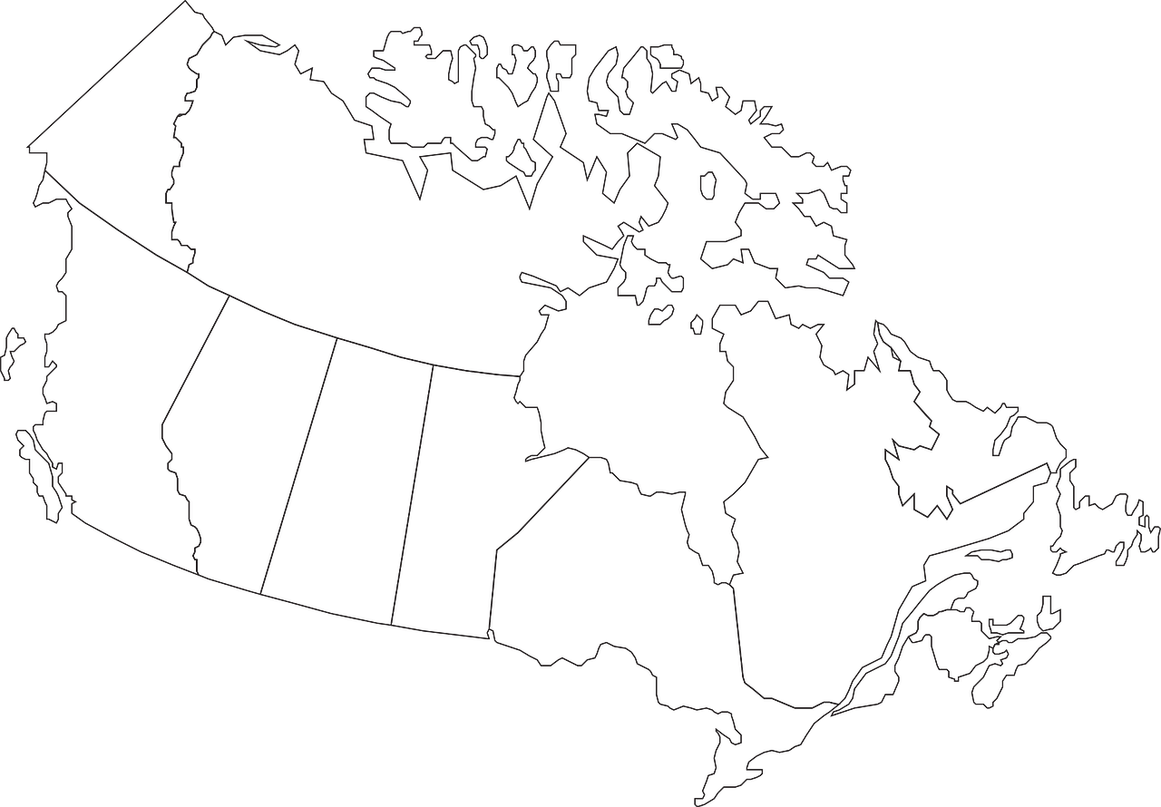Map Of Canada Clipart - Png Download - Large Size Png Image - PikPng