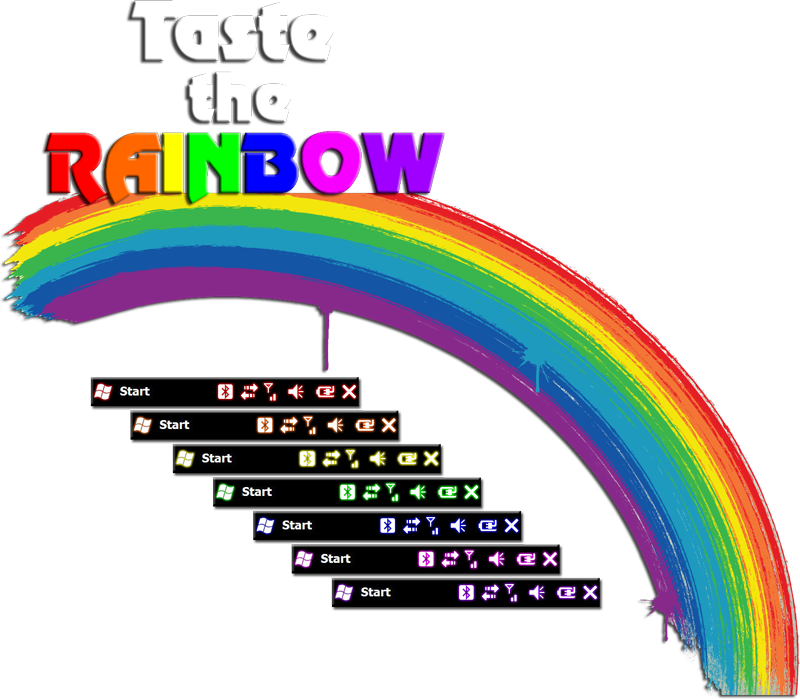 Taste The Rainbow - Rainbow Colors Indigo Violet Clipart - Large Size ...