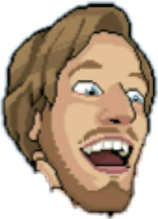 Pewdiepie Sticker - Cartoon Clipart - Large Size Png Image - PikPng