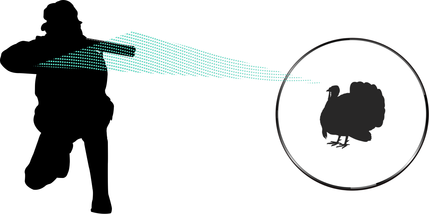 Turkey Hunting - Silhouette Clipart - Large Size Png Image - PikPng