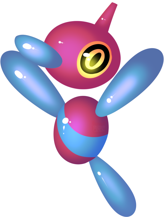 Porygon-z [dsd] - Cartoon Clipart - Large Size Png Image - PikPng