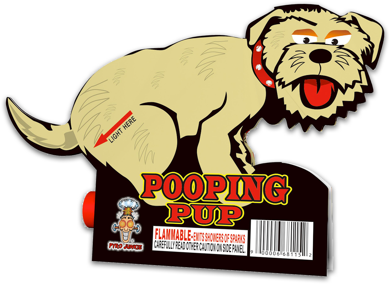 Pooping Pup - Cartoon Clipart - Large Size Png Image - PikPng