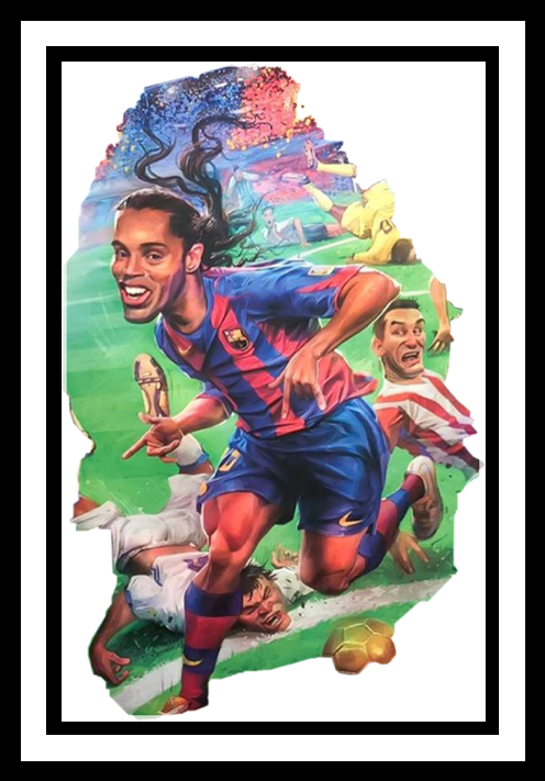 Ronaldinho Sticker - Camaleao Art Ronaldinho Clipart - Large Size Png ...
