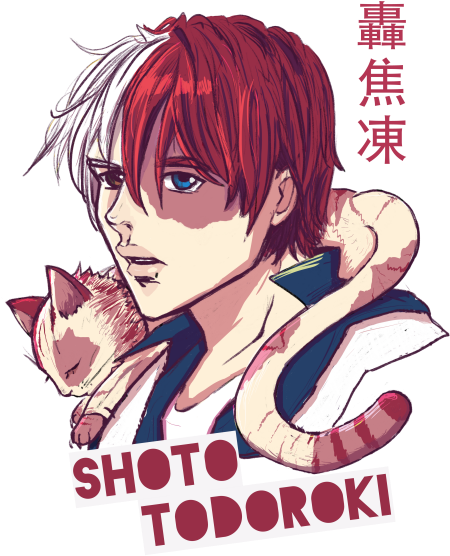 Shoto Todoroki Cat Clipart - Large Size Png Image - PikPng
