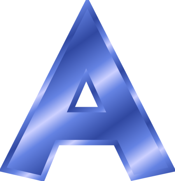 Blue Clipart Letter A - Letter A Blue Color - Png Download - Large Size ...