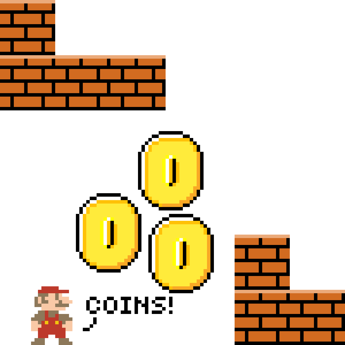 Mario Coins - Super Mario Bros Stair Block Clipart - Large Size Png ...