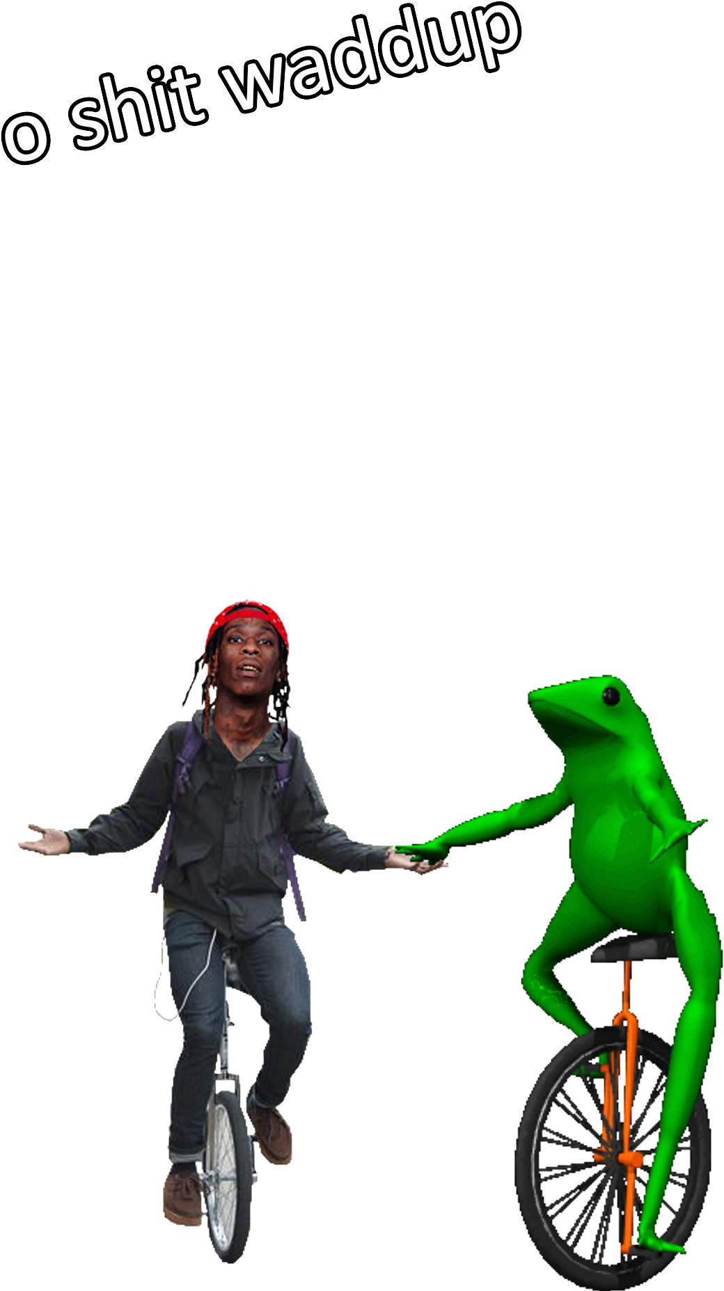 [filter] Dat Boi Fixed - Heres Come Dat Boi Clipart - Large Size Png ...