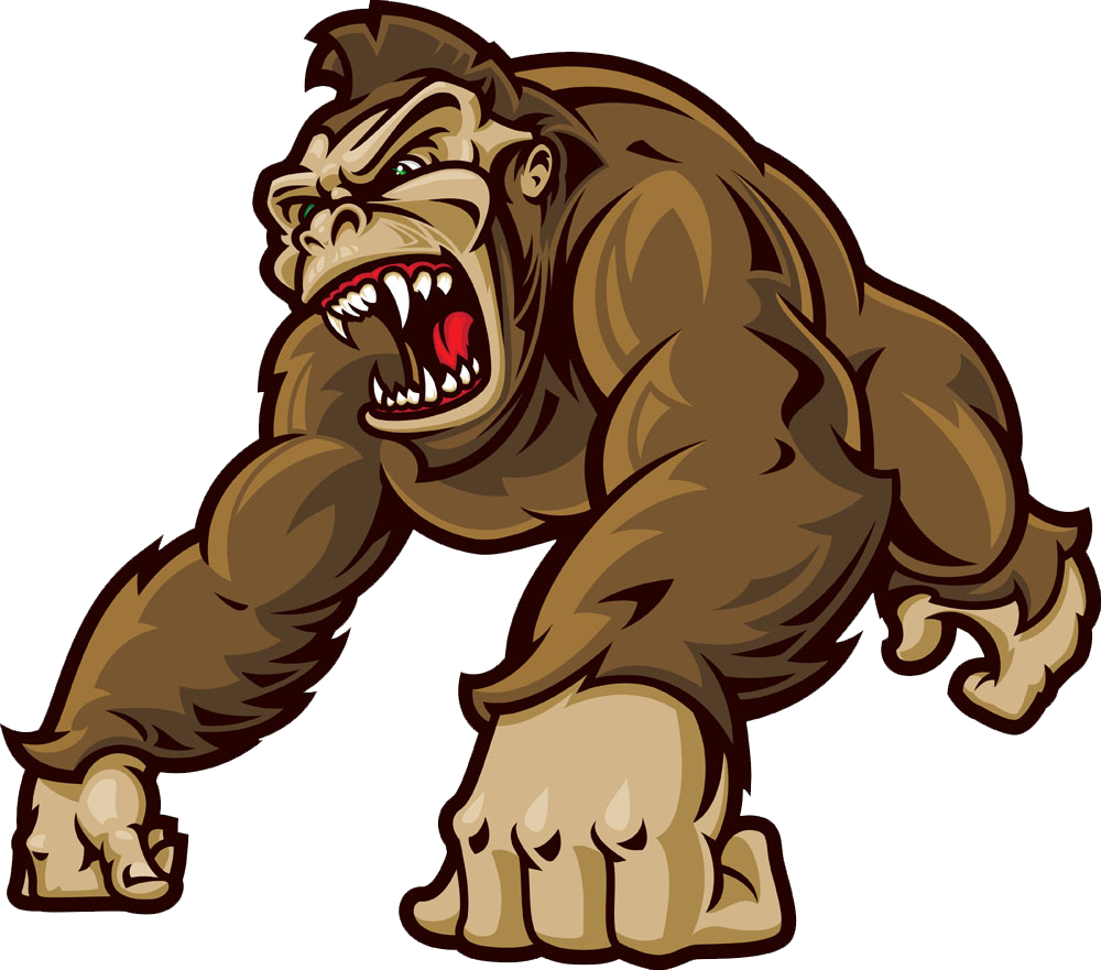 Western Ape Clip Art Cartoon Transprent Png - Gorilla Cartoon Png ...