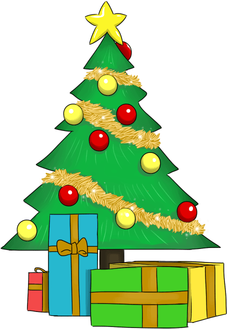 Christmas Present Clipart - Clipart Xmas Tree - Png Download - Large ...